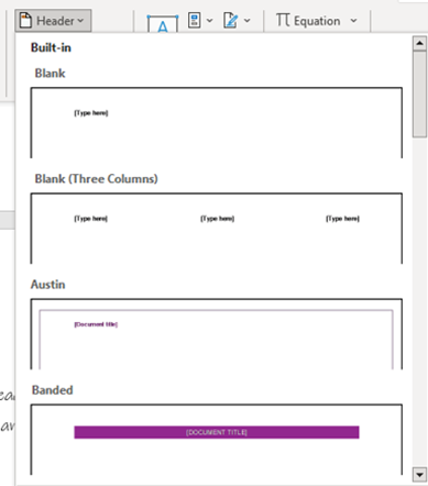 Inserting contents in Microsoft word document - Ethiop Site