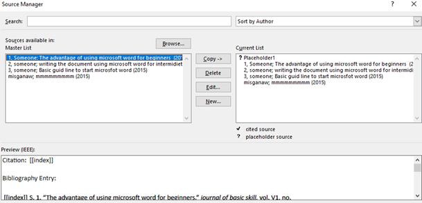 Reference and caption in Microsoft word document - Ethiop Site