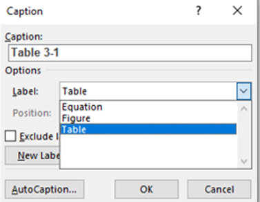 Reference and caption in Microsoft word document - Ethiop Site